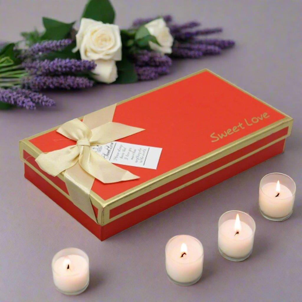 18 Cavity Hard Chocolate Box | Red Colour – Bakeyy.com