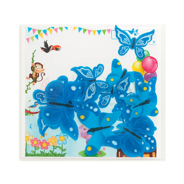 Pre-Cut | Edible Wafer | Blue Butterfly